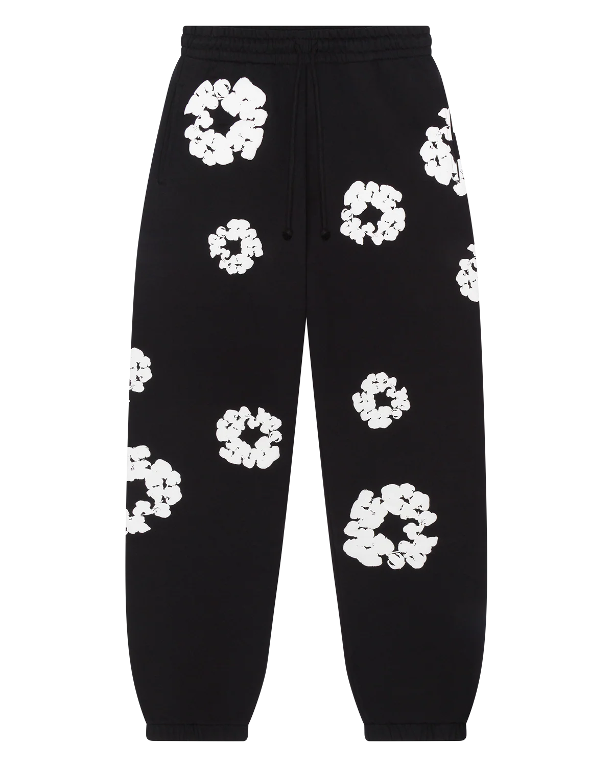 Denim Tears The Cotton Wreath Sweatpants Black – Underground Clothing