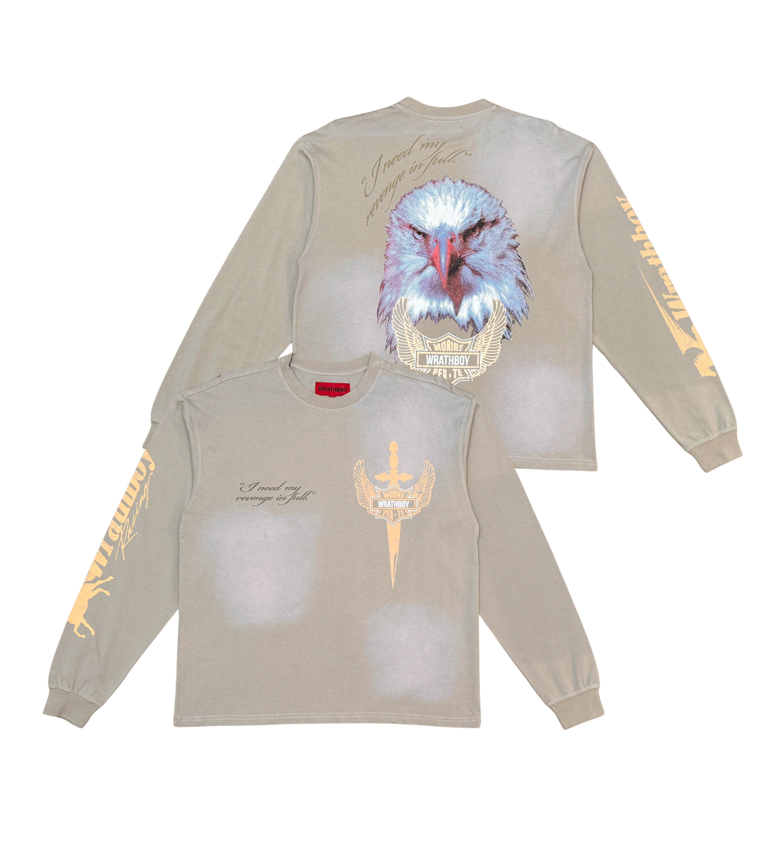 Wrathboy Eagle Crew Nick Taupe – Underground Clothing