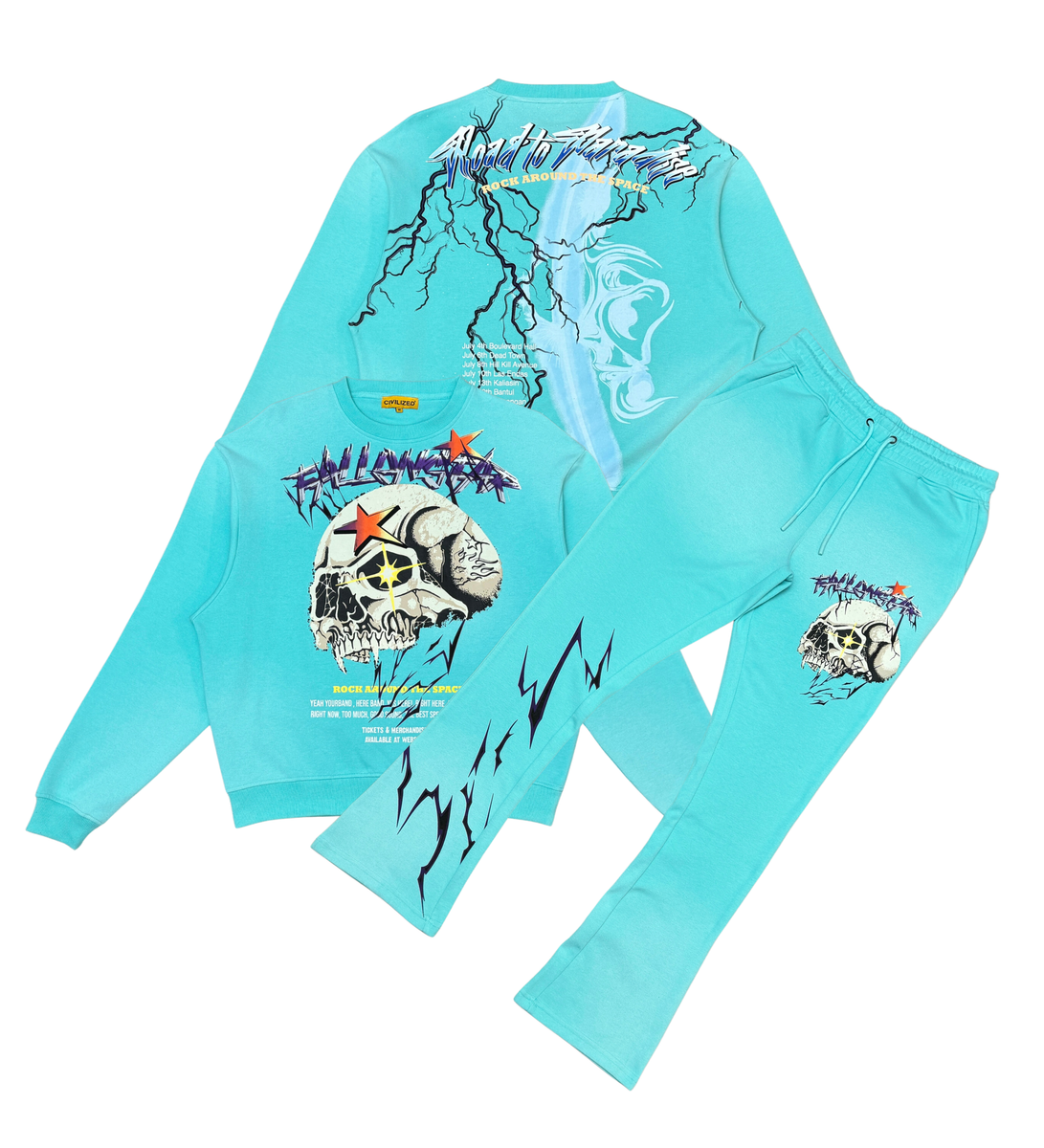 Civilized Road To Paradise Crew Jogger Set – Underground Clothing